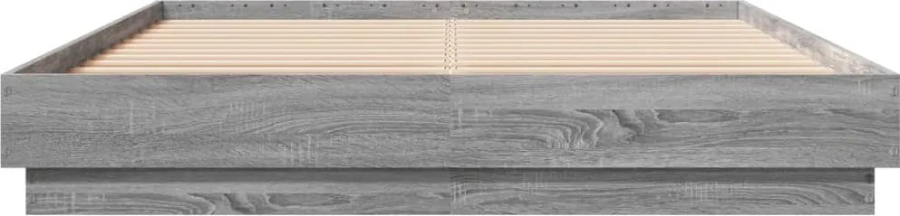 Rám postele s LED osvětlením šedý sonoma 140 x 200 cm 3209798