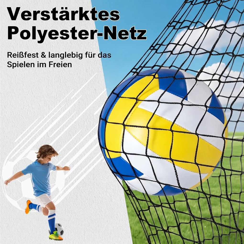 Costway Sada 2 vyskakovacích fotbalových branek pro děti se sklolaminátovými
