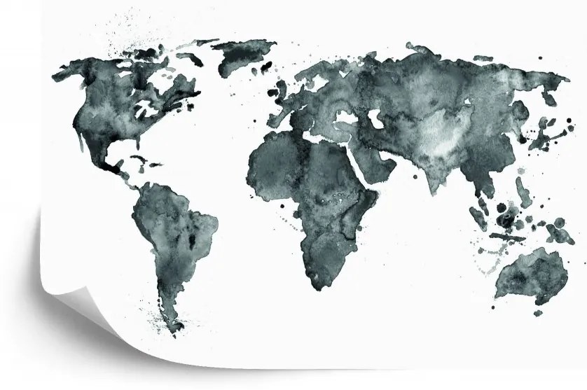 Fototapeta Mapa Světa Omyvatelný vlies 368x280