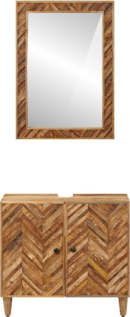 Sada koupelnových skříněk 2 ks 62 x 33 x 58 cm 3310177