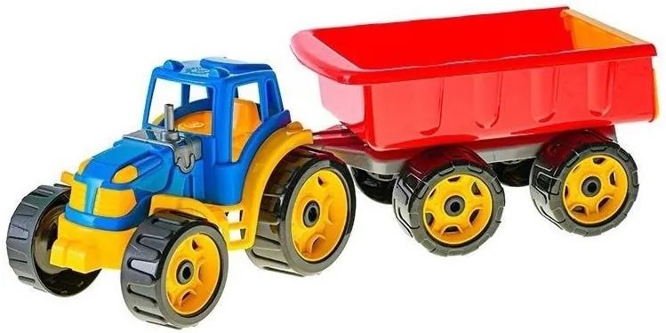 Mikro-trading traktor se sklápěcím přívěsem 54 cm