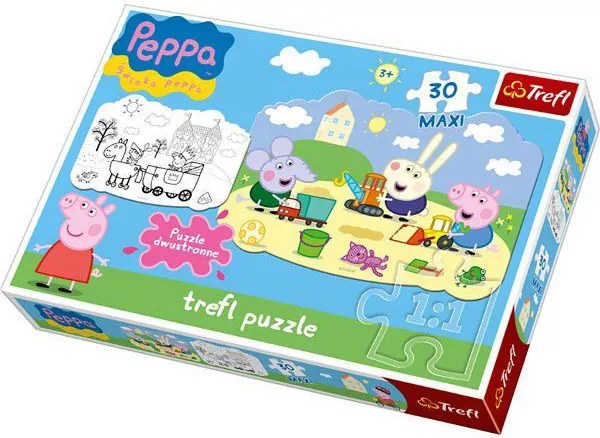 Trefl 11811 Puzzle Prasátko Peppa Pig oboustranné 30 dílků