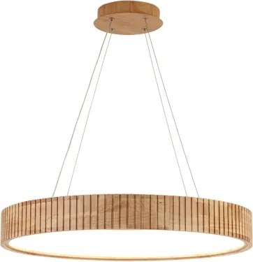 Brilagi - LED Lustr na lanku FALCON WOOD MODERN LED/40W/230V pr. 60 cm dřevo