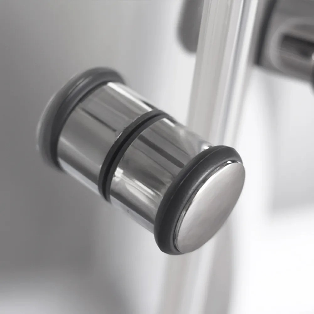 Roltechnik Outlet Čtvrtkruhový sprchový kout APOLLO CHROME + vanička Varianta: rozměry: 80x80 cm - (APOLLO/80x80 - 4000612), Barva profilů a typ výplně: profily: brillant, výplň: Matt glass