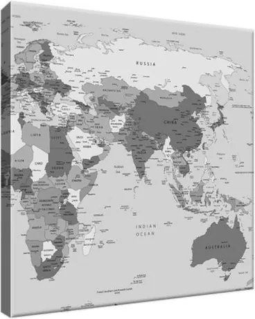 Tištěný obraz Praktická mapa světa 30x30cm 2202A_1AI