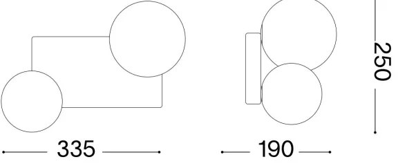 Ideal Lux - LED Stropní svítidlo PENTA 2xG9/3W/230V zlatá