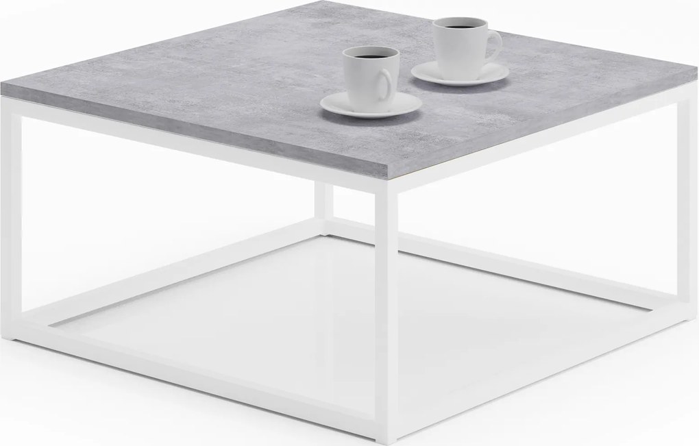 ADRK Furniture Konferenční stolek BELTEN 65x65 CT-BEL-W-BE