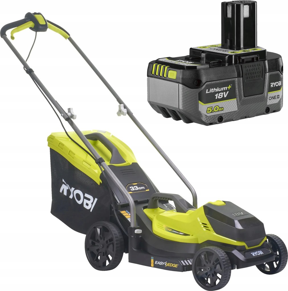 Ryobi Akumulátorová Sekačka 33 cm OLM1833B Easyedge Regulace 5Ah RB18L50