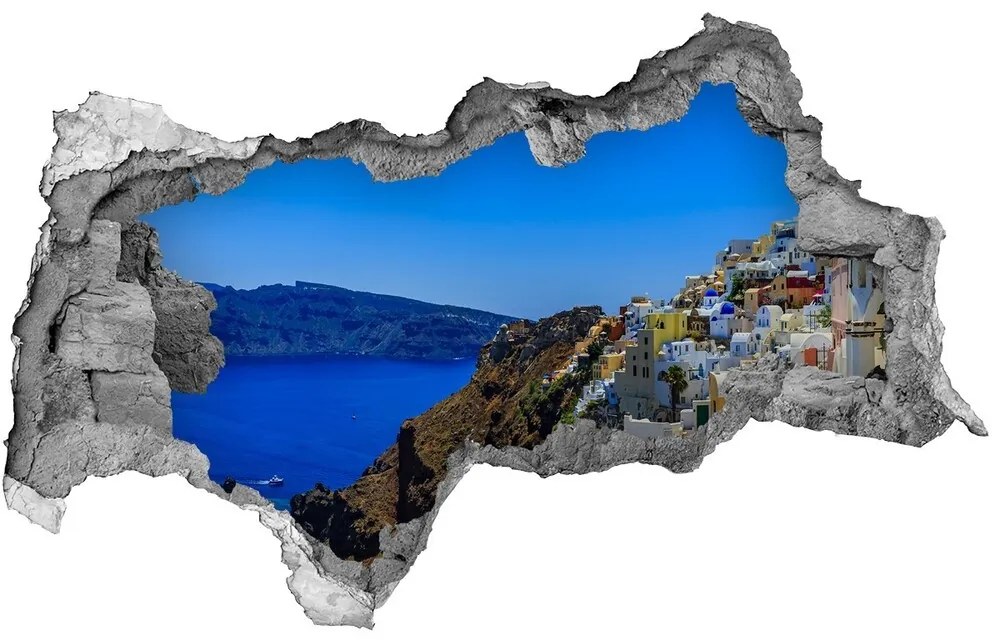 Wallmuralia Samolepící nálepka Santorini Řecko 95x73 cm