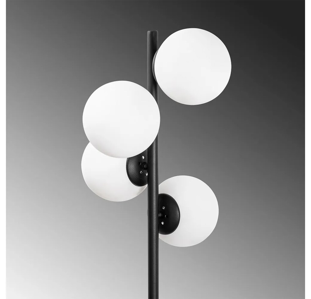 Designová stojanová lampa Qunsia 130 cm černá