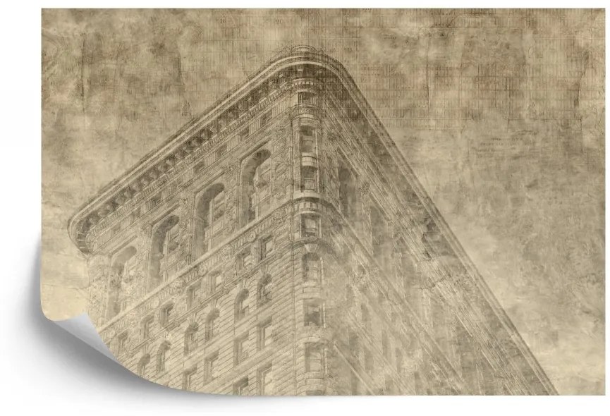 Fototapeta New York City Grunge Ii Sepia Hladký vinyl 400x280