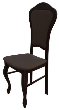 Čalouněná jídelní židle MOVILE 11 - ořech / tmavá hnědá 1