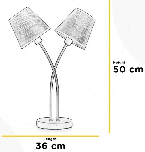 ONLI - Stolní lampa ASIA 2xE14/6W/230V 50 cm