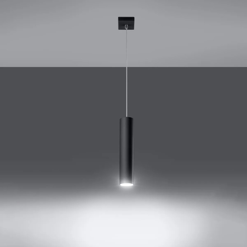 Sollux Lighting Závěsná lampa LAGOS 1 černá