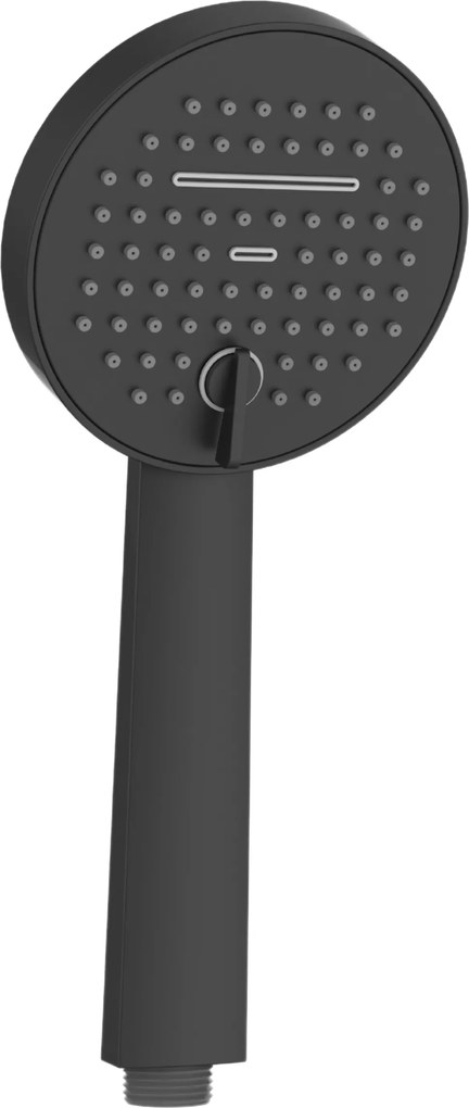 Invena Moonlight, sprchový sloup s ruční sprchovou hlavicí, černá-růžové zlato, INV-AU-77-Z14-V