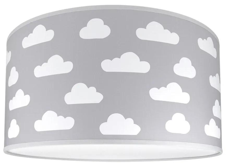 LAMPDAR | Dětské stropní svítidlo CLOUDS GREY 2xE27/60W/230V šedá | SA0661