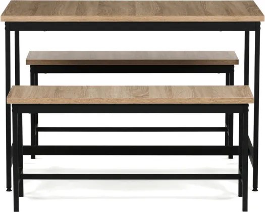 Jídelní stůl s lavičkami AUT-G1175 OAK