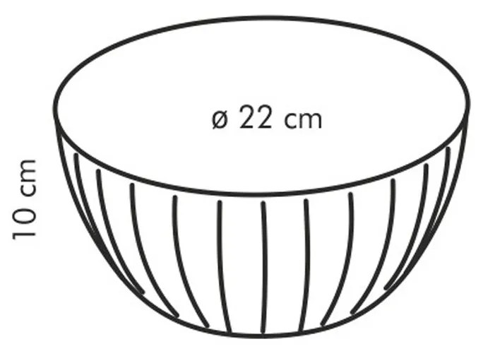 TESCOMA Mísa plastová DELÍCIA ø 22 cm, 2,5 l, žlutá