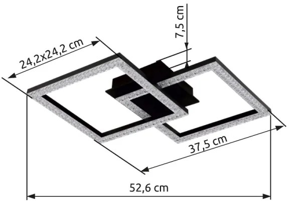 Globo 67328-20D - LED Stropní svítidlo SAPENA LED/20W/230V
