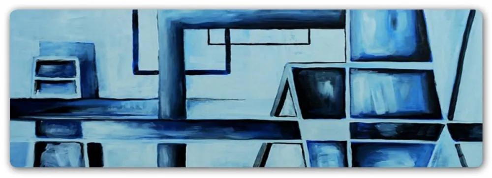CARO Kovový obraz - Abstract 57 90x30 cm
