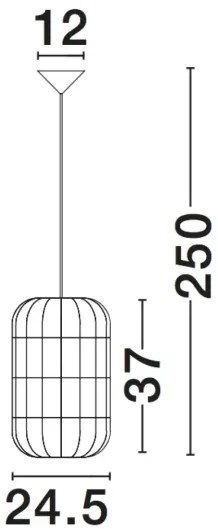 Rustikální lustr Aurora 24.5 bílé
