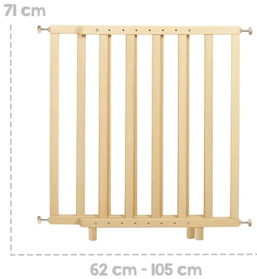 Zábrana do dveří v přírodní barvě – Roba