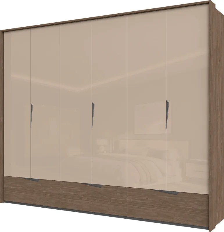 Šatní skříň P63A/LF - 277 × 226 × 60 cm