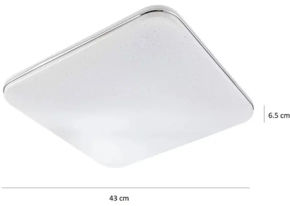 LED Stmívatelné stropní svítidlo SYRIUS na dálkové ovládání LED/72W/230V