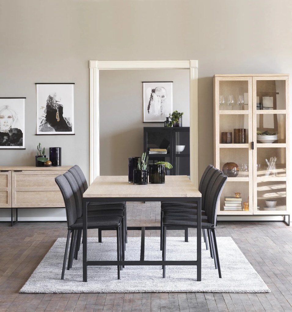 ROWICO Dřevěný kabinet EVERETT světlý 195 cm 118773