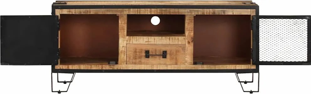 TV stolek 110 x 31 x 46 cm hrubé mangovníkové dřevo 328284