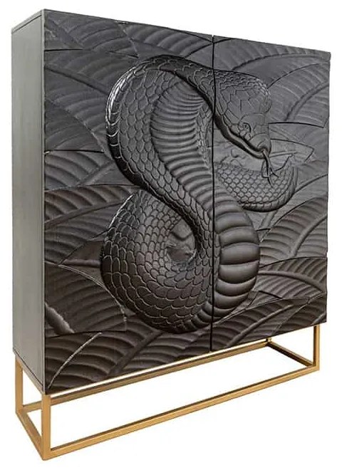 Massive home | Vysoká komoda Snake 120cm mangové dřevo