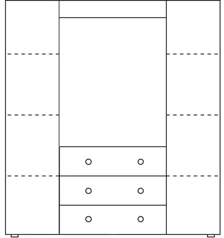 KLASA-NÁBYTEK.cz Skříň 4+3PL - borovice