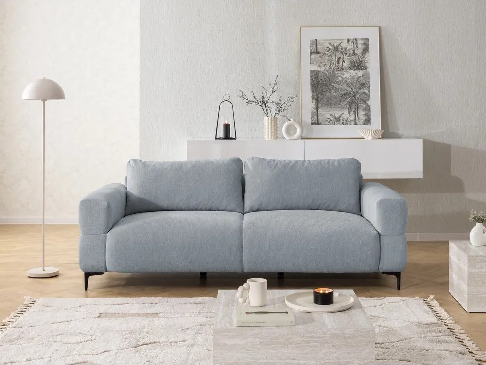Šedomodrá pohovka 217 cm Helio – Ropez