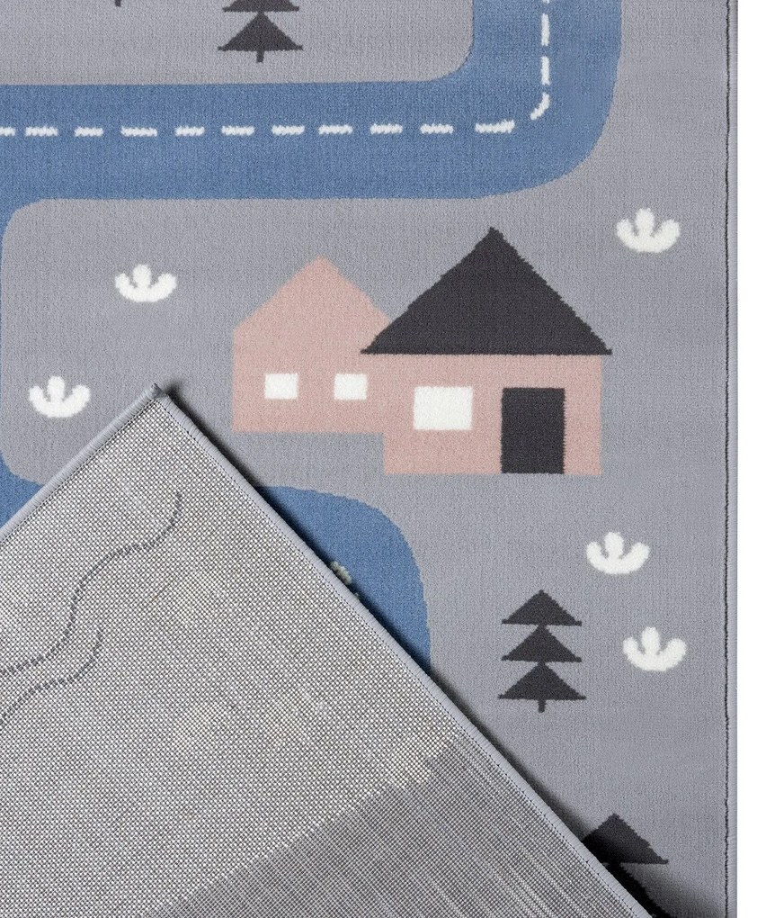 Hanse Home Collection koberce Dětský koberec Adventures 104537 Grey/blue - 80x150 cm