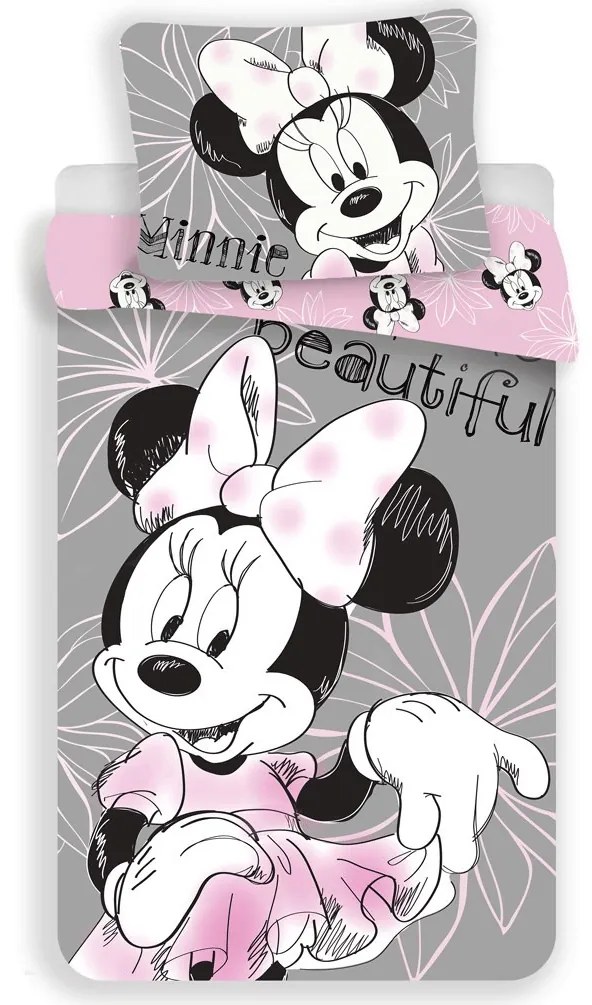 Jerry Fabrics Povlečení Minnie beautiful - 140x200, 70x90 bavlna