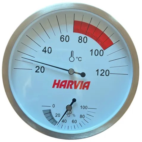 Harvia teploměr s vlhkoměrem kulatý 130mm