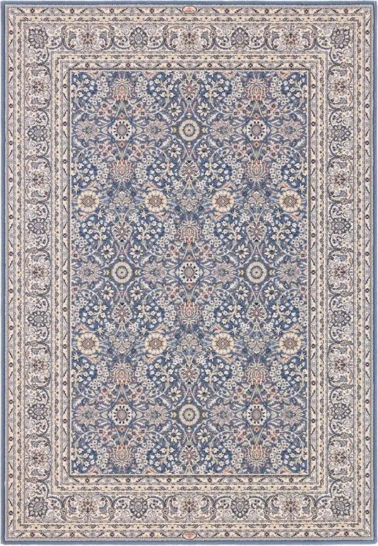 Kusový koberec vlněný Osta Diamond 7277 900 Klasický modrý béžový Rozměr: 240x340 cm