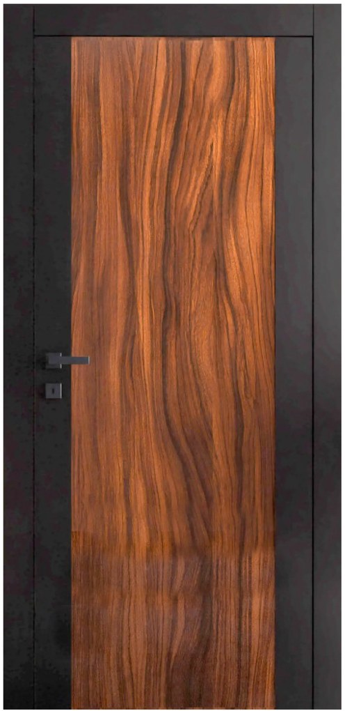 Interiérové dveře vasco doors NERO palisandr Průchozí rozměr: 60 x 197 cm, Orientace dveří: Pravé dveře