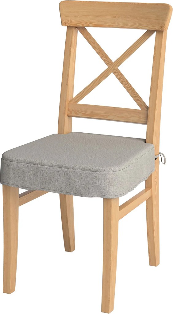 Sedák na židli IKEA Ingolf barva šedá látka pletený vzor