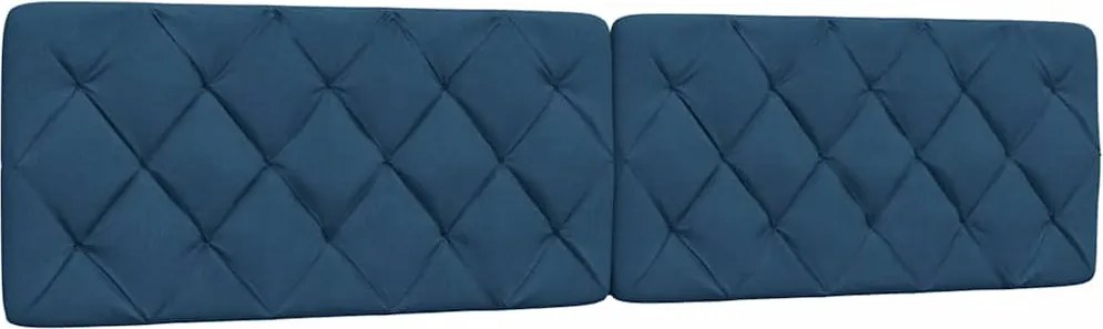 Rám postele bez matrace modrý 200 x 200 cm textil 3310628