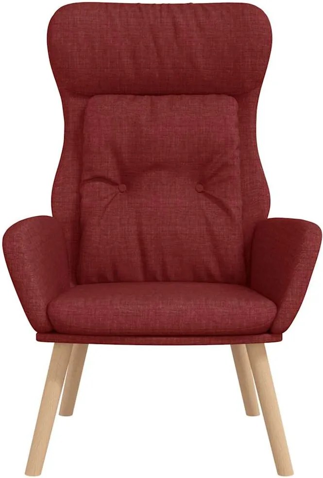 Relaxační křeslo vínové textil 341298