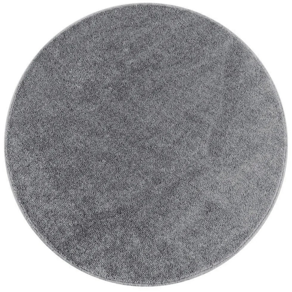 Ayyildiz, Kusový koberec Ata 7000 lightgrey kruh, 160x160 (průměr) kruh, šedá, obývací pokoj