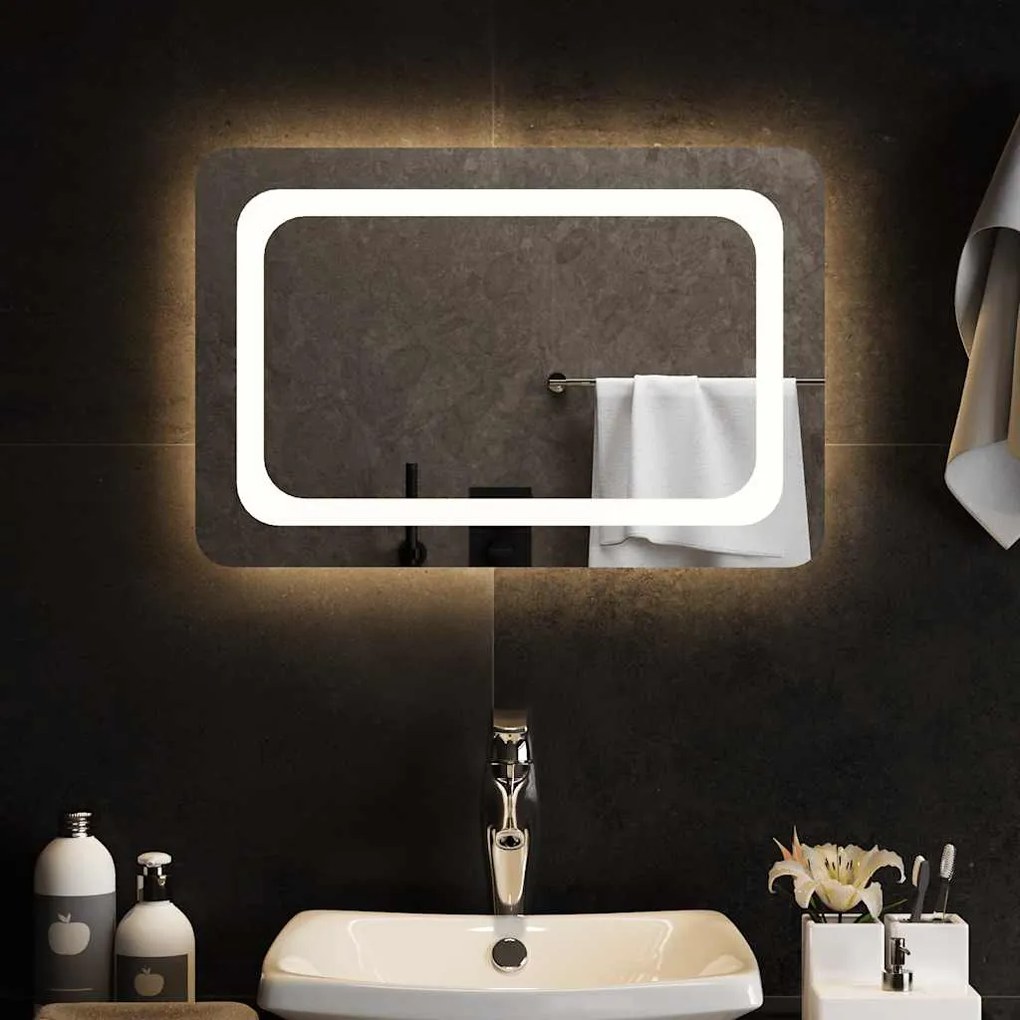 Koupelnové zrcadlo s LED osvětlením 60x40 cm 151782