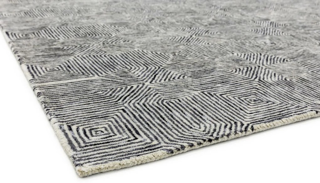 Černý koberec Moby Black / White Rozměry: 200x300 cm