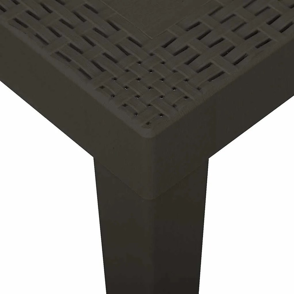 Zahradní stůl antracitový 79 x 65 x 72 cm plast 315845