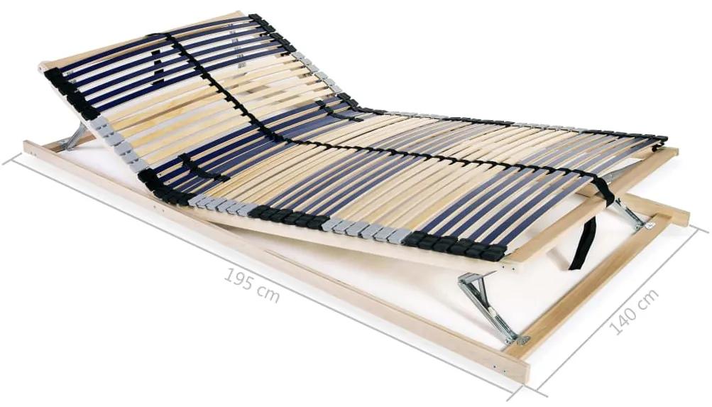 Lamelový rošt postele se 42 lamelami 7 zón 140 x 200 cm - Default Title