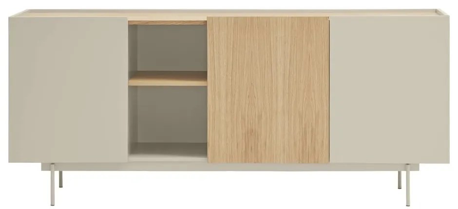 Béžová komoda dekor dub 180x78x45 cm Otto - II. jakost – Teulat