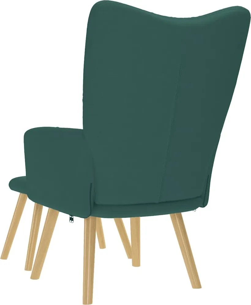 vidaXL Relaxační křeslo s podnožkou textil [4016785] Barva: Hnědá