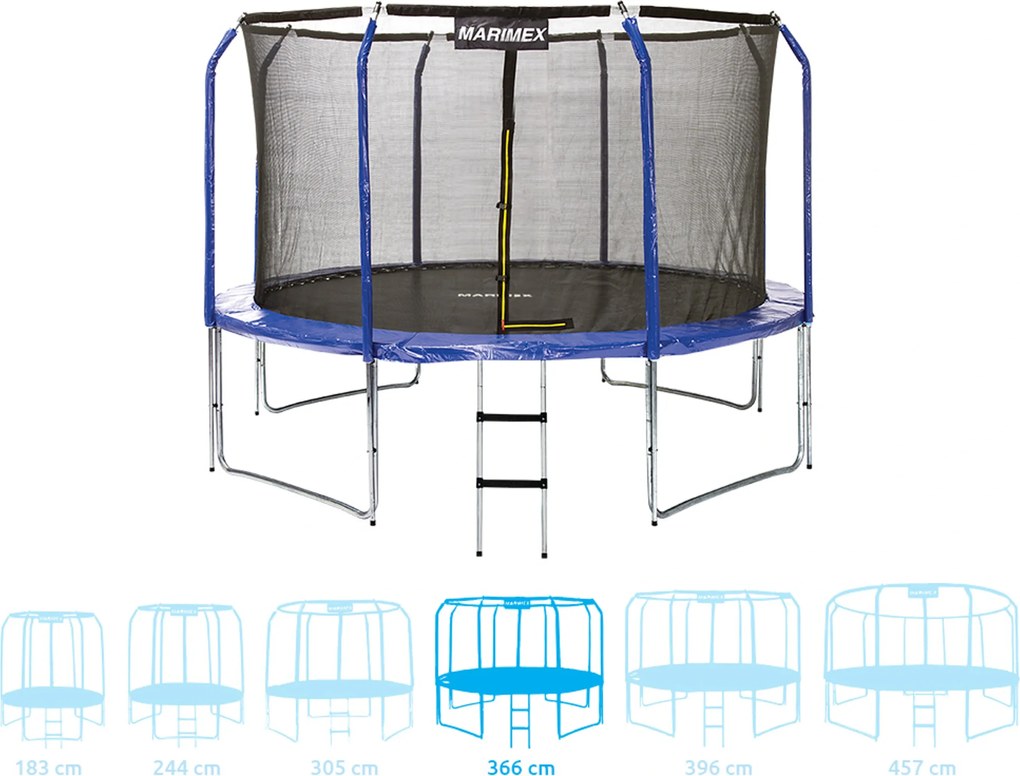 Marimex 366 cm + vnitřní ochranná síť + žebřík 19000082