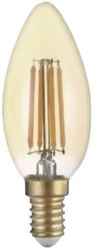 LED21 LED žárovka 4W COB Filament Golden Glass candle E14 400lm ULTRA TEPLÁ